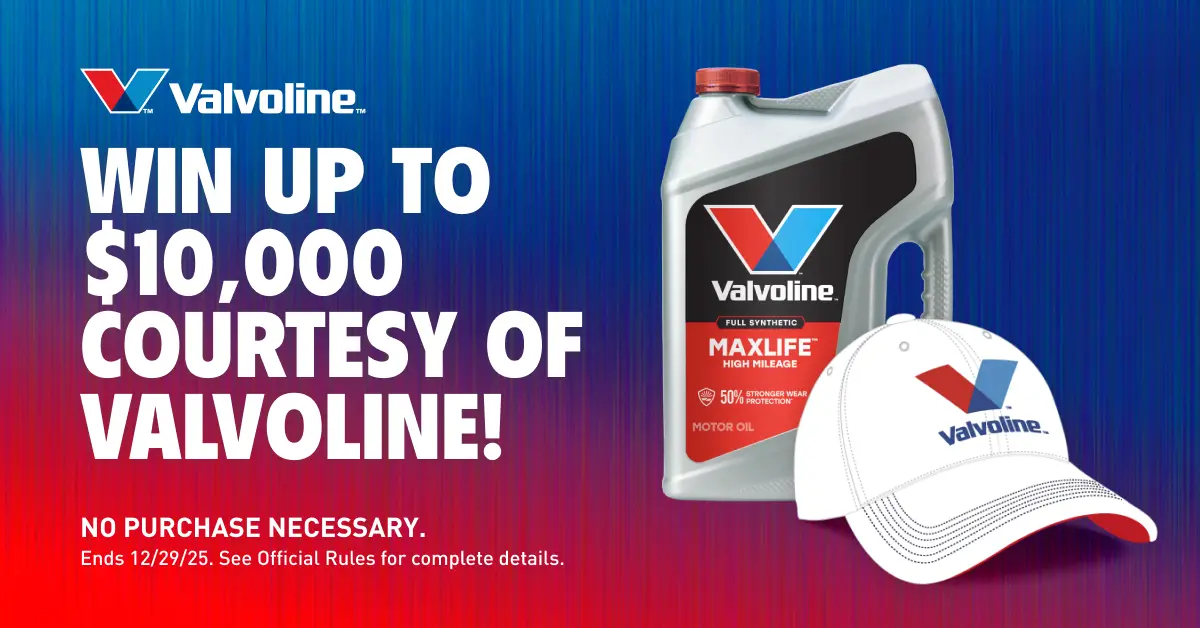 Valvoline at AutoZone Drive to 10K Sweepstakes